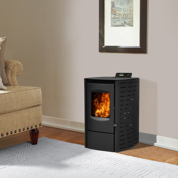 Wanme Wood Direct Vent Pellet Stove Wayfair